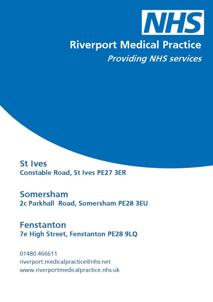 Practice Leaflet - Riverport Medical Practice